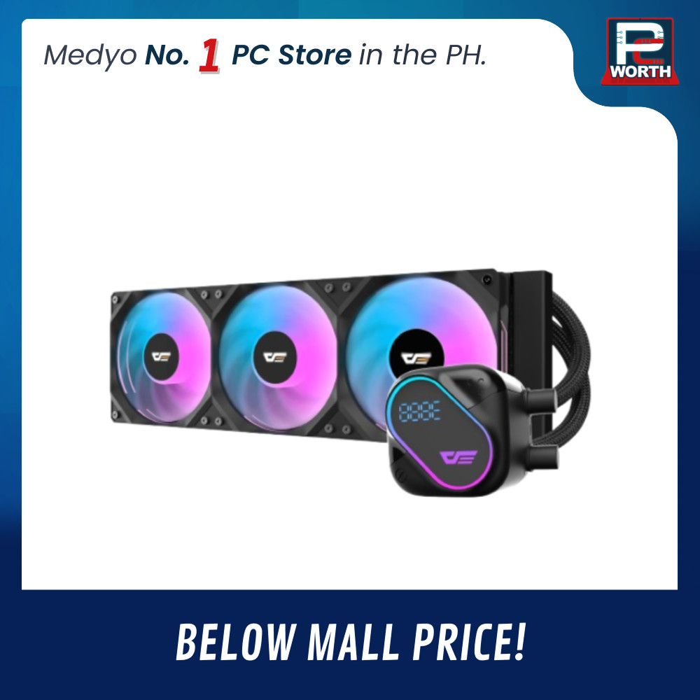 DARK FLASH EXPLORE DO360 360MM ARGB BLACK 3 FANS AIO COOLER | PC Worth